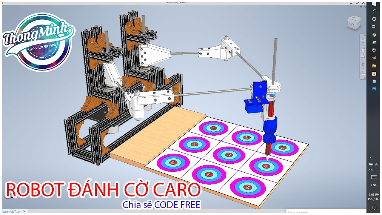 VTM - Thiết kế và lập trình ROBOT ĐÁNH CỜ CARO (PARALLEL ROBOT 2-DOF ...