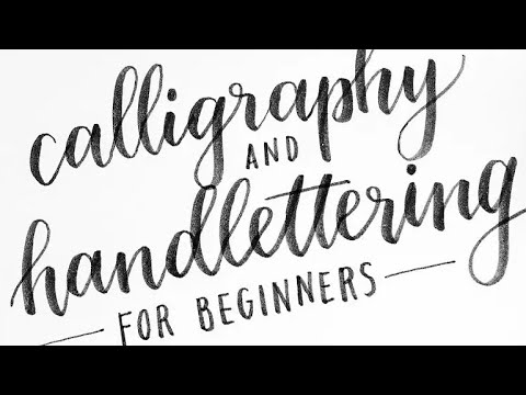 Different types of Calligraphy Letters for beginners|| Simple ...