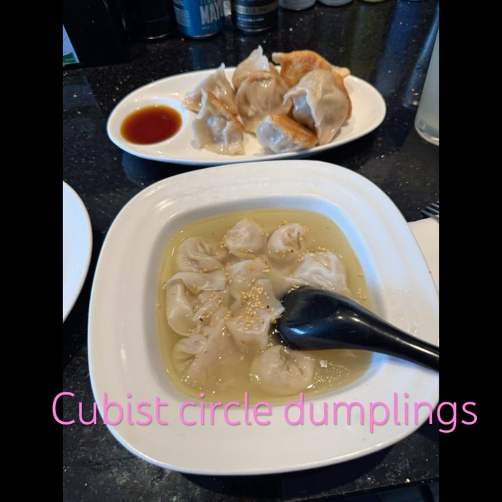 Cubist circle my search for dumplings #dumplings #wontonsoup - YouTube