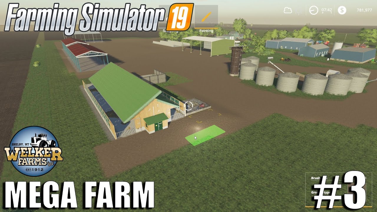 MEGA FARM - THE START | WELKER FARMS | FS19 Timelapse #3 | Farming ...