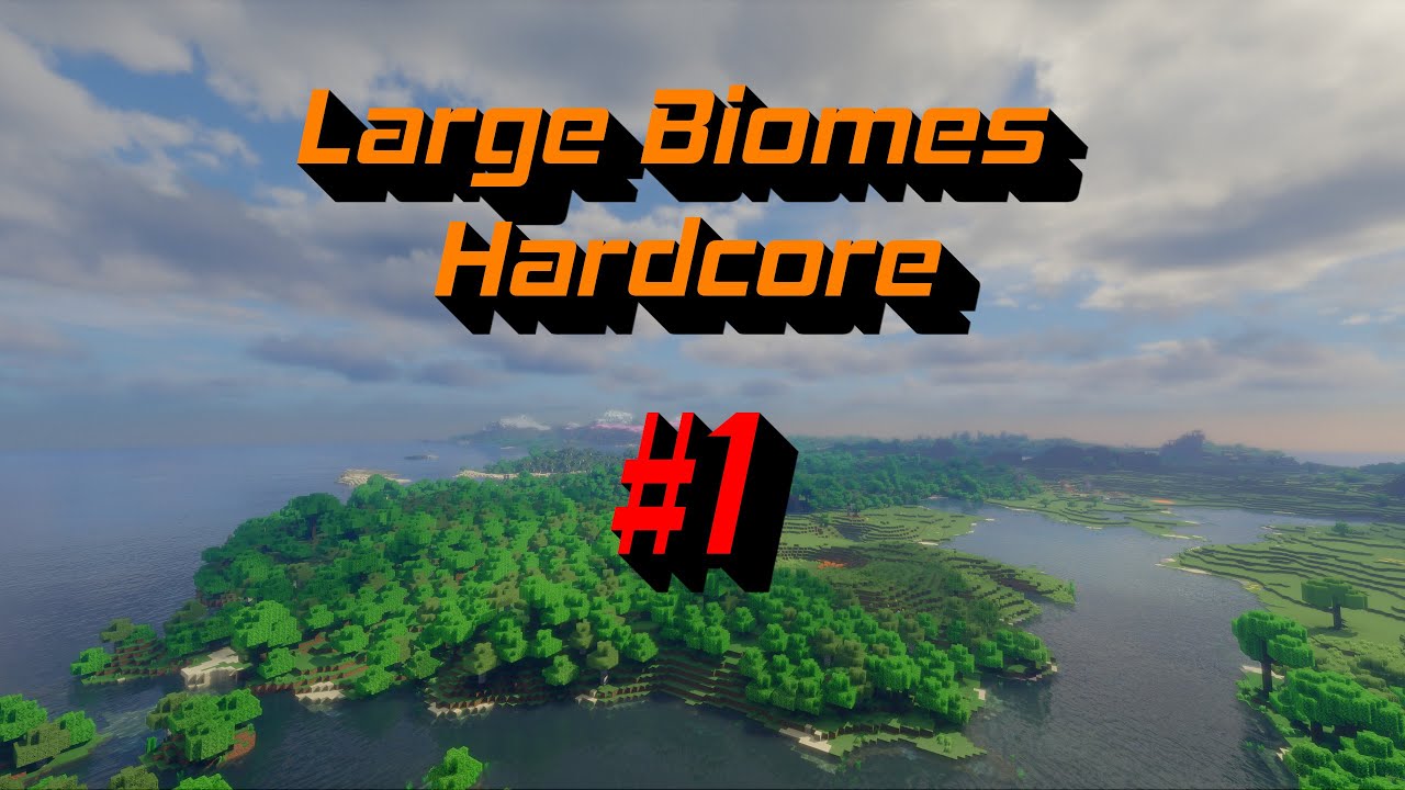 Minecraft Large Biomes Hardcore Mode - EP 1 - YouTube
