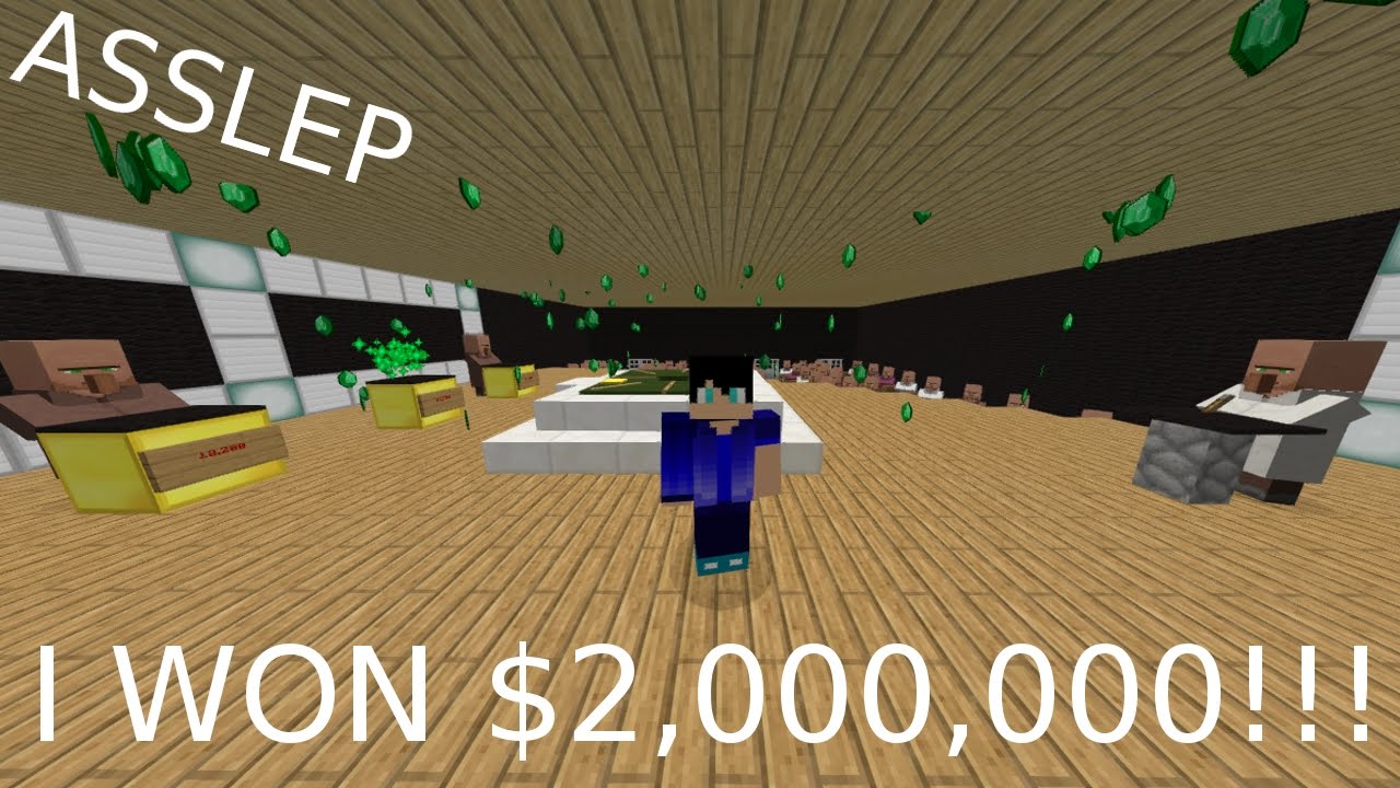 I WON $2,000,000!!!!!!!!! || Asleep Minecraft Map - YouTube