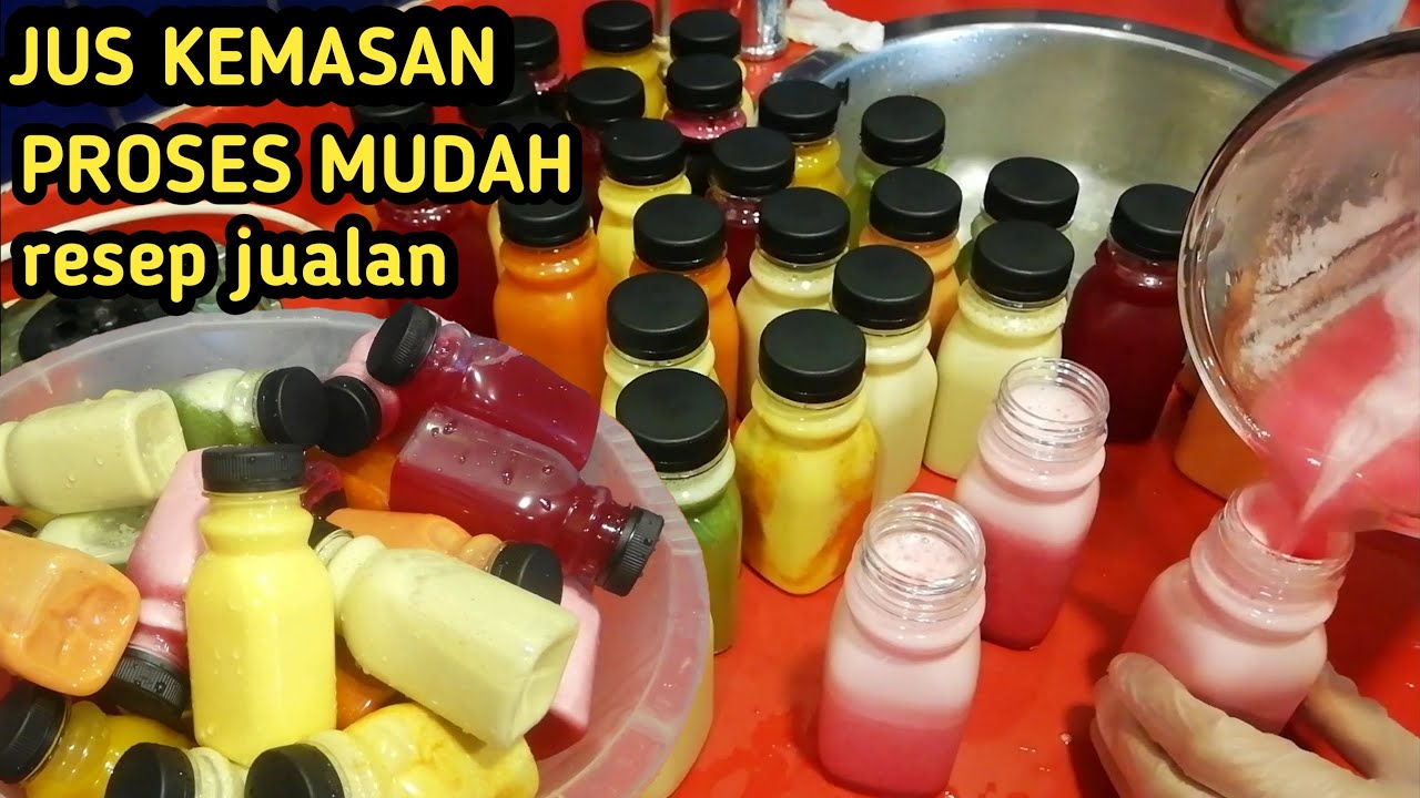 Aneka Jus Buah Untuk Jualan - Jus Buah Kemasan Plastik ( Botol 200 ml ...