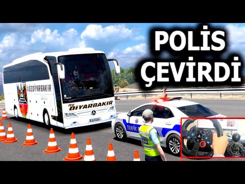 OTOBÜSLE ÇEVİRMEYE YAKALANDIK! ETS 2 MOD LOGİTECH G29 