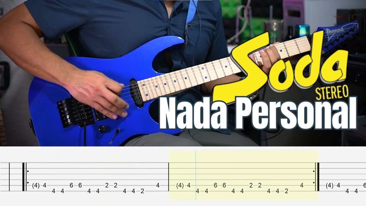 Nada Personal - Soda Stereo | Cover Guitarra con Tablatura - YouTube