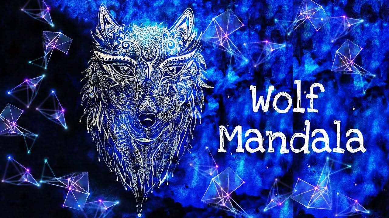 Wolf Mandala Art | Drawing Wolf Mandala - YouTube