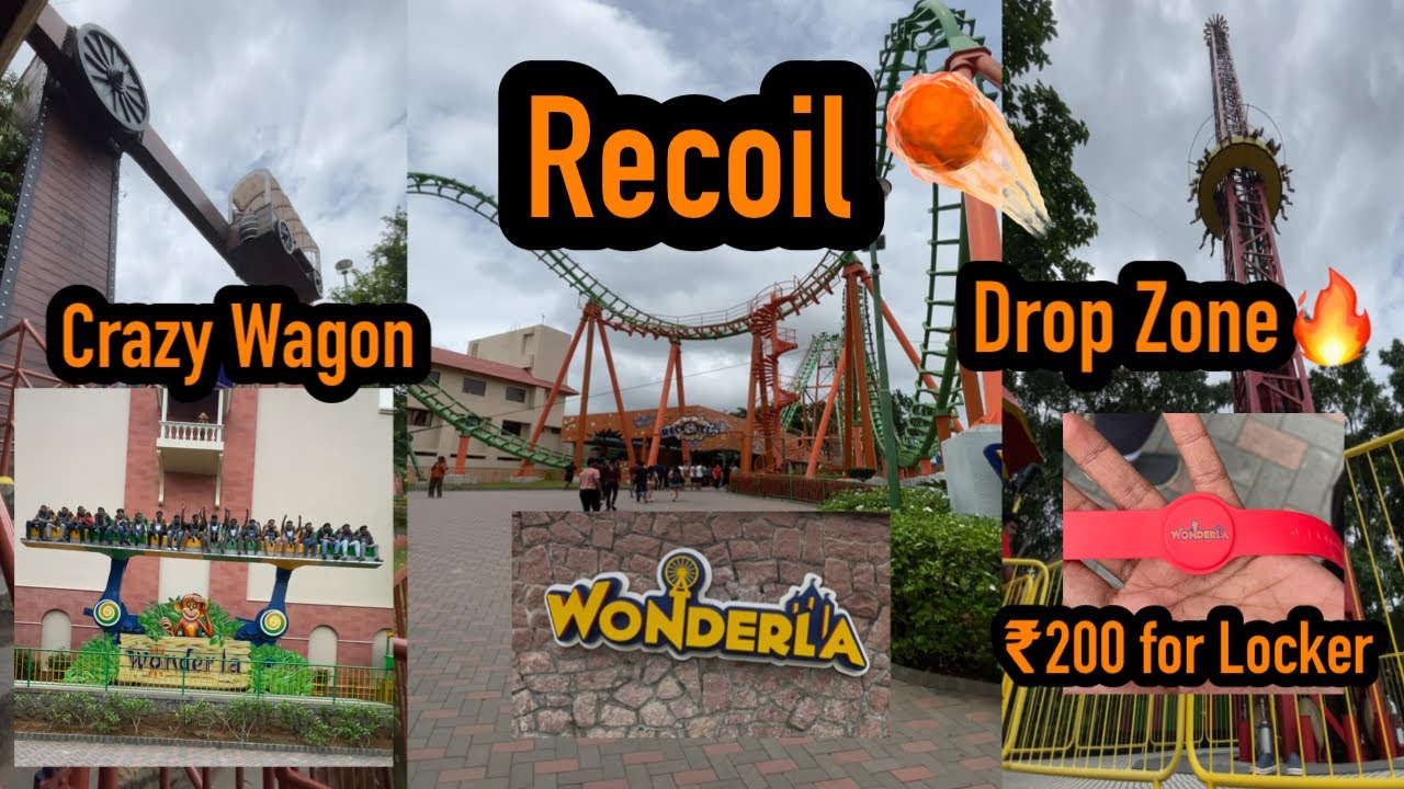 Wonderla | Pt-2 | Crazy Wagon | Drop Zone🔥| Full Fun😂| Ajai’s Thoughts ...