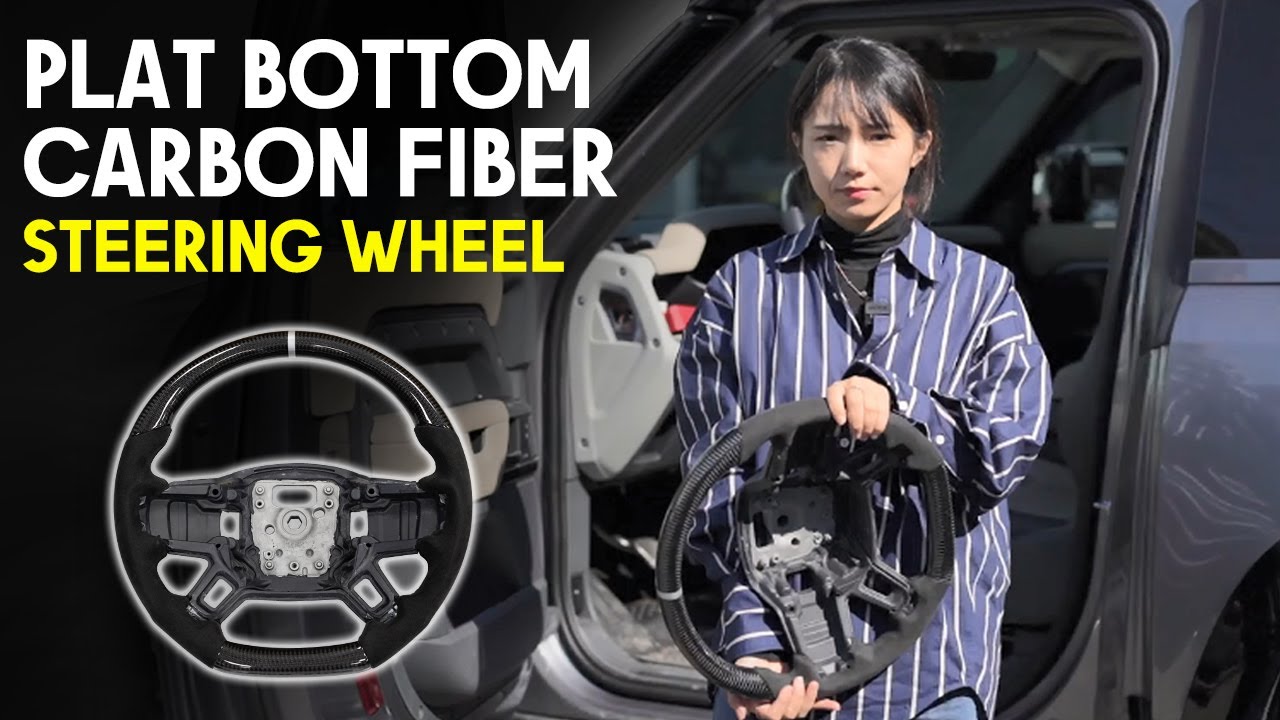 Plat Bottom Design Carbon Fiber Steering Wheel for New Land Rover ...
