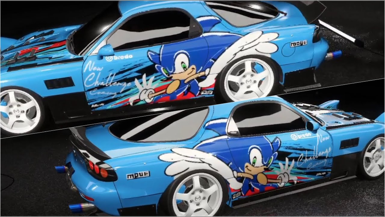 Edit Livery Anime Sonic - YouTube