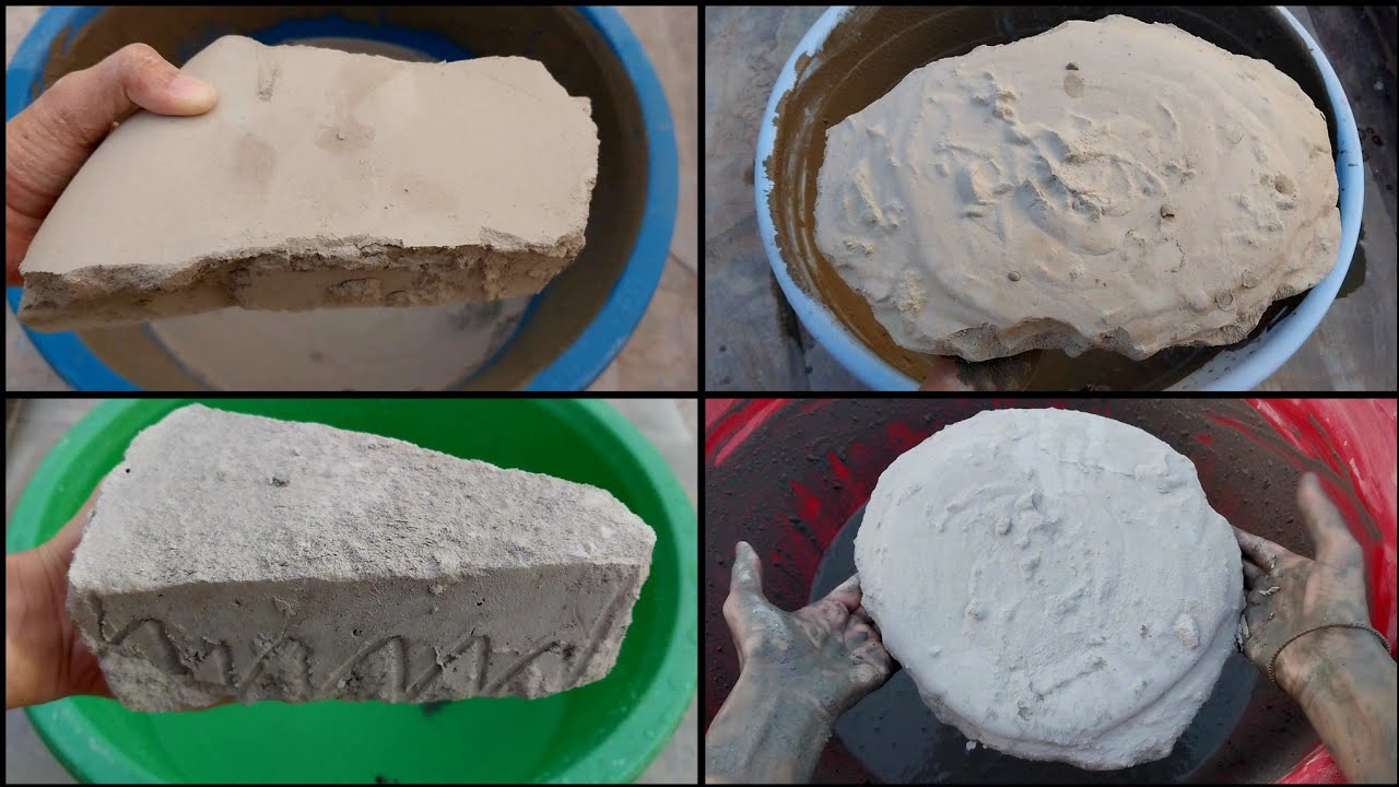 ASMR: Grey dirt oddly satisfying water crumbling edits truly ...