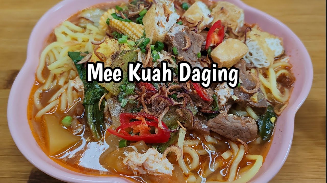 Mee Kuah Daging Mudah Sedap - YouTube