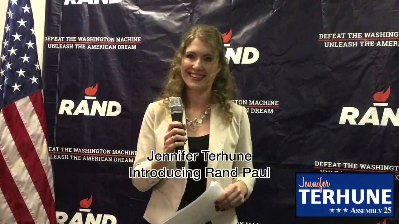 Rand Paul Introduction In Reno - Jennifer Terhune - YouTube
