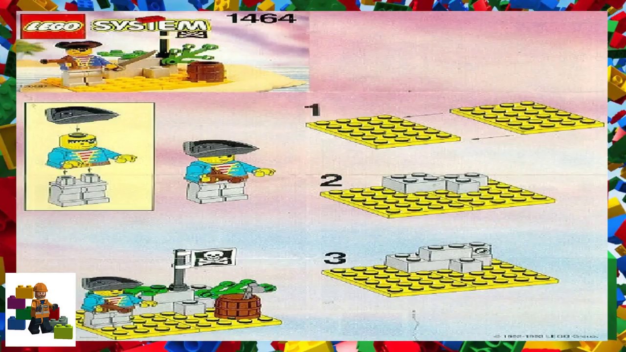 LEGO instructions - Pirates - 1464 - Pirate Lookout - YouTube