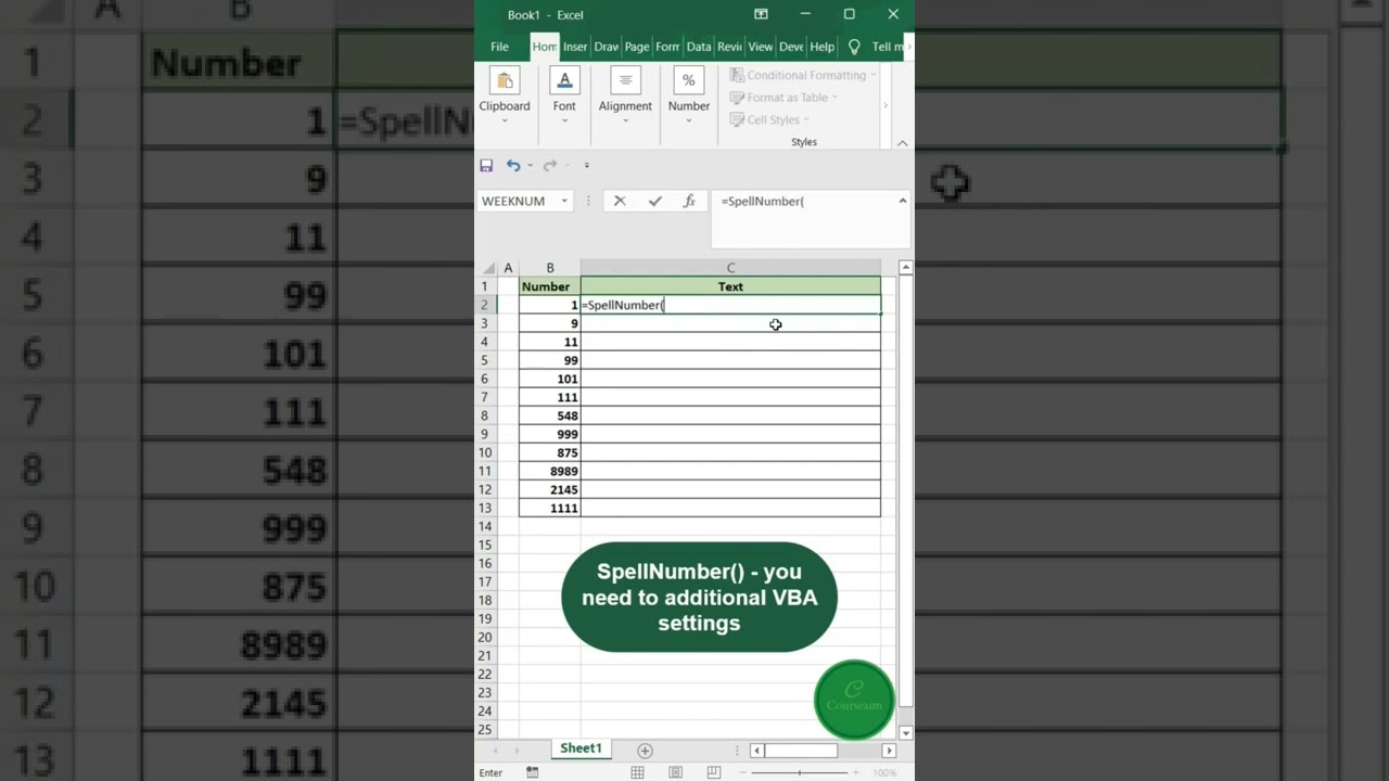 Spell Number With SPELLNUMBER Formula excel microsoft exceltips Spell Number With SPELLNUMBER Formula excel microsoft exceltips