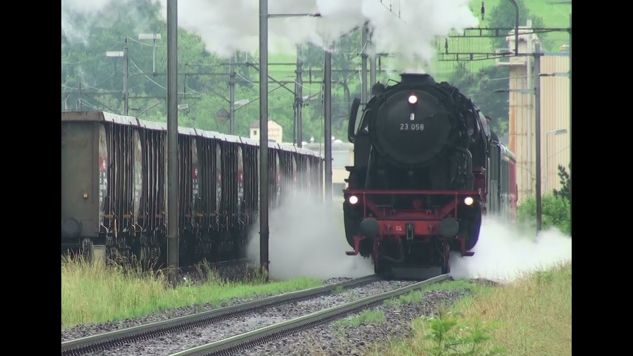 [Full HD]Dampflok 23 058 in Buelach und Embrach - Sommerrundfahrt 2010 ...