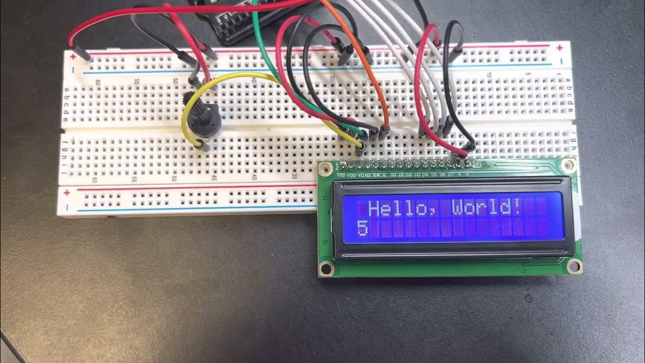 LCD1602 and Uno R3 - “Hello, World!” - YouTube
