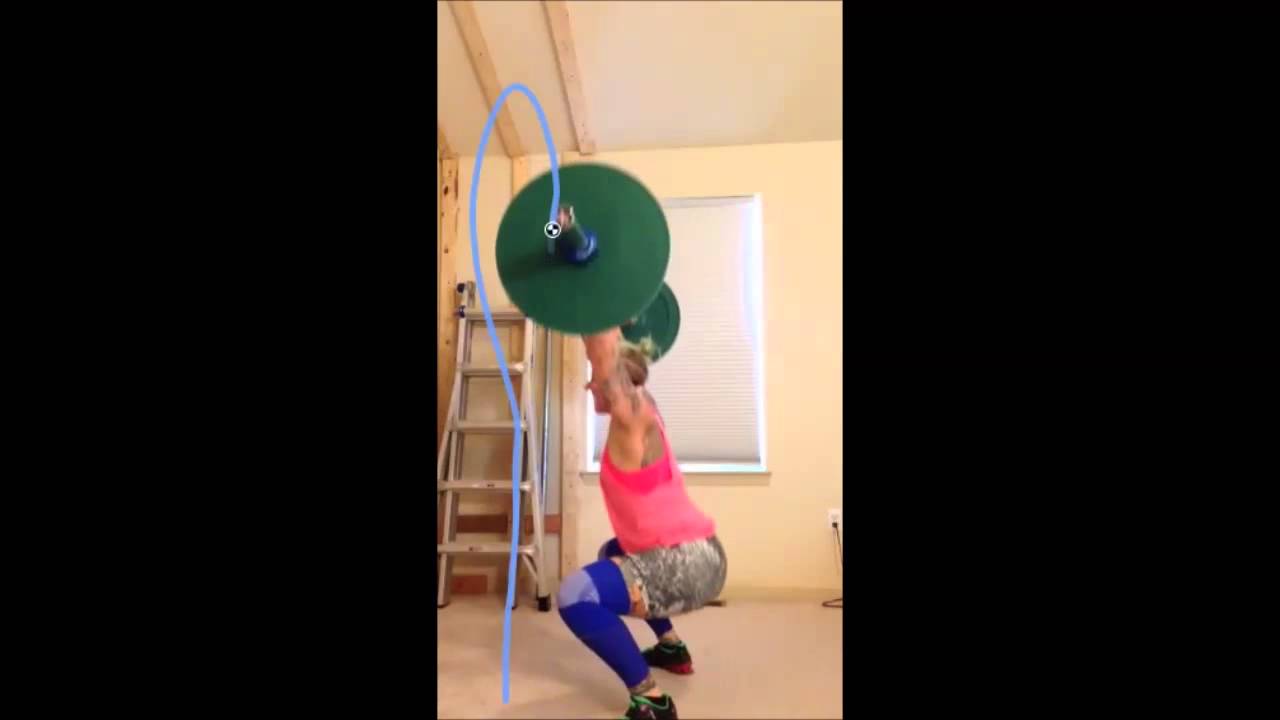 D side view snatch with bar path - YouTube