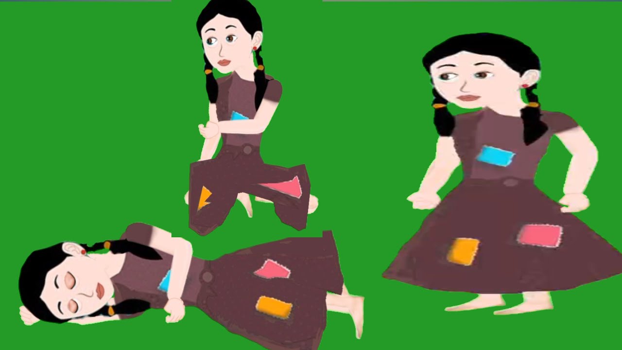 Garib girls cartoon characters |127video Copyright free cartoon green ...