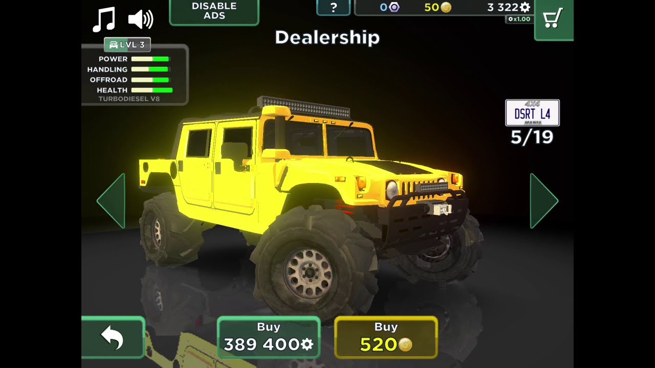 All of the cars in 4x4 mania - YouTube