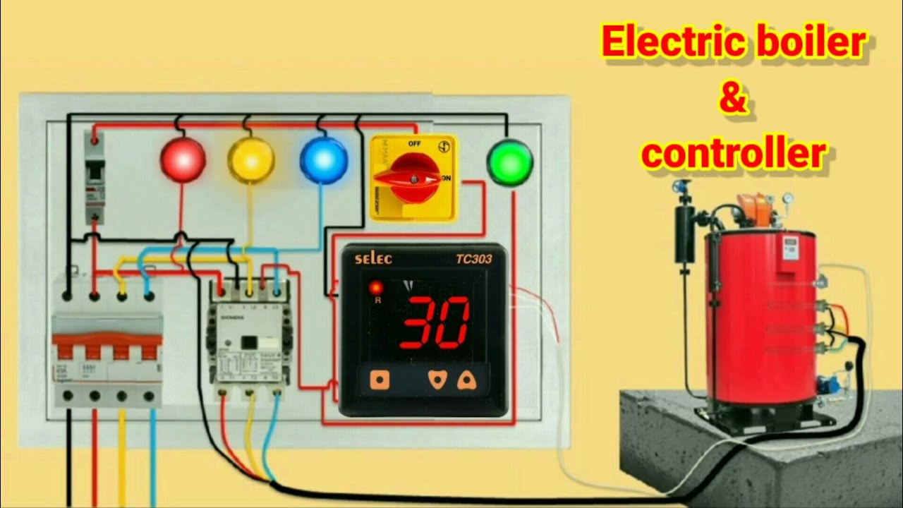 electric boiler & controller connection #electricalteluguofficial - YouTube