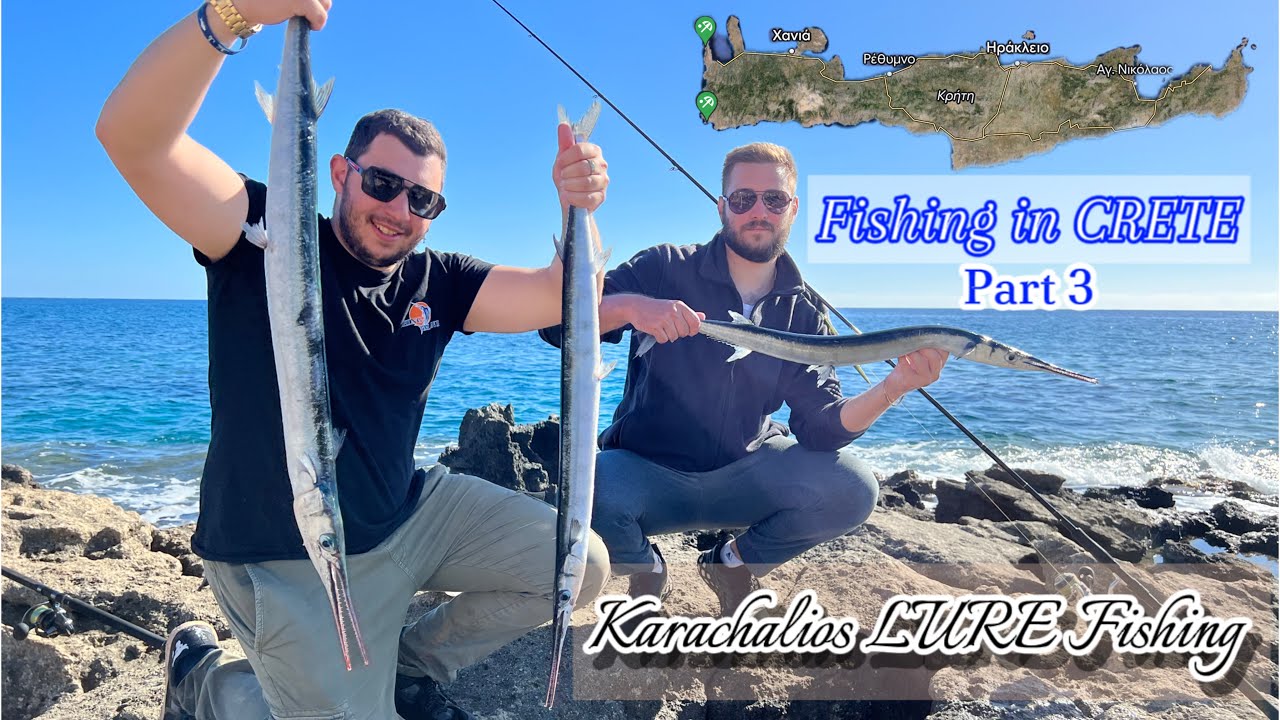 HUGE NEEDLEFISH / Ψάρεμα στην Κρήτη 🇬🇷 με τρελές επιθέσεις στον αφρό ...