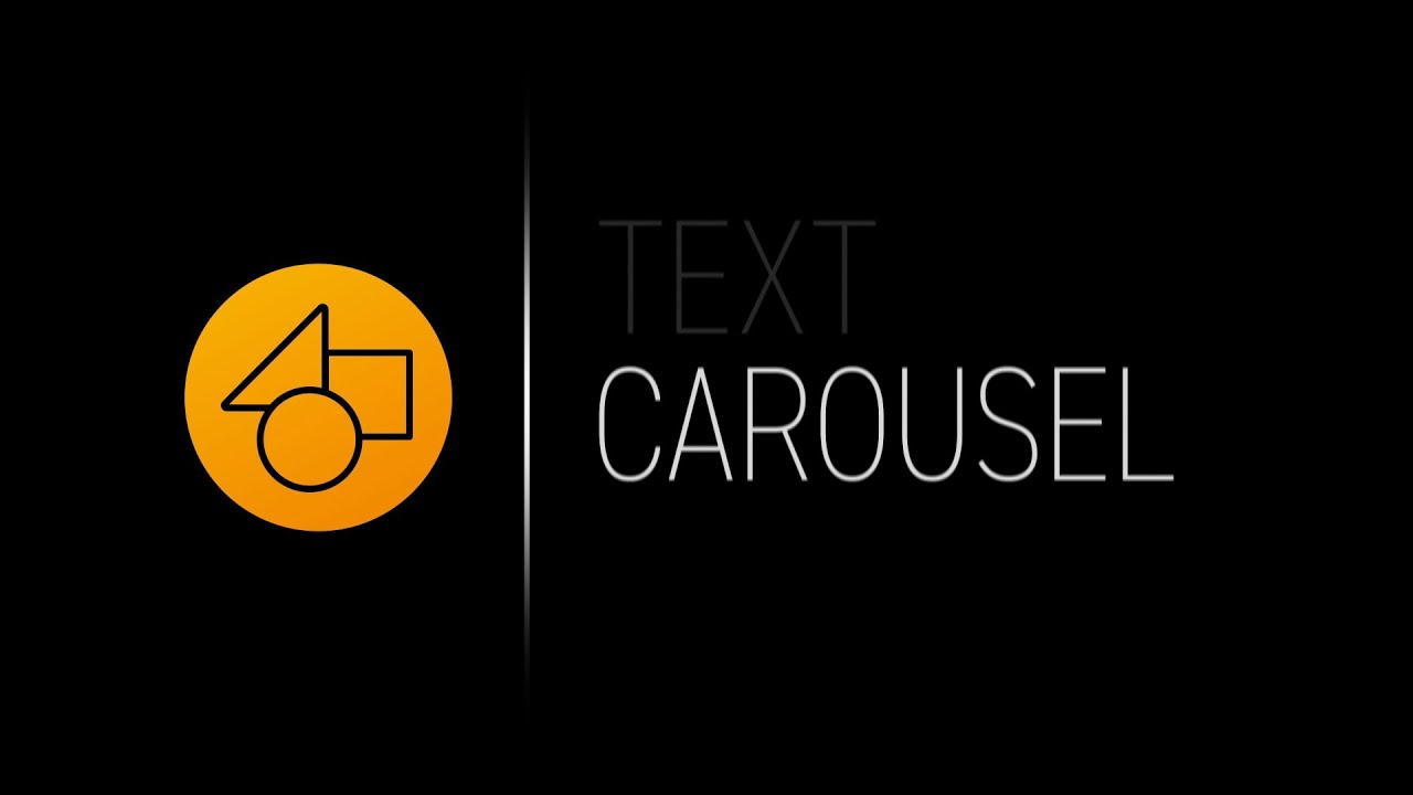 Simple Logo And Carousel Text Template for Premiere Pro - YouTube
