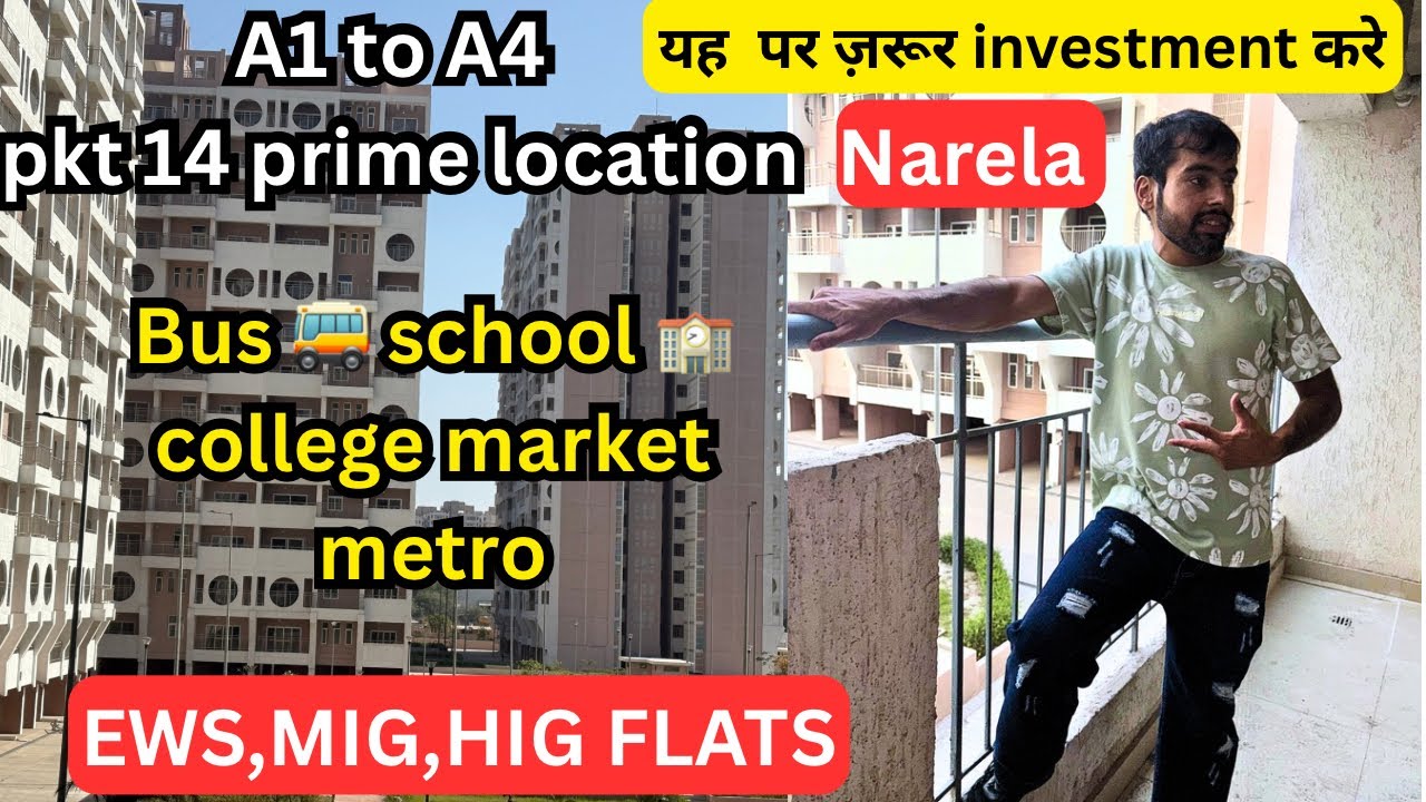 Prime location Narela🔥pkt 14 A1 to A4 EWS,MIG,HIG FLATS NARELA🔥upcoming ...
