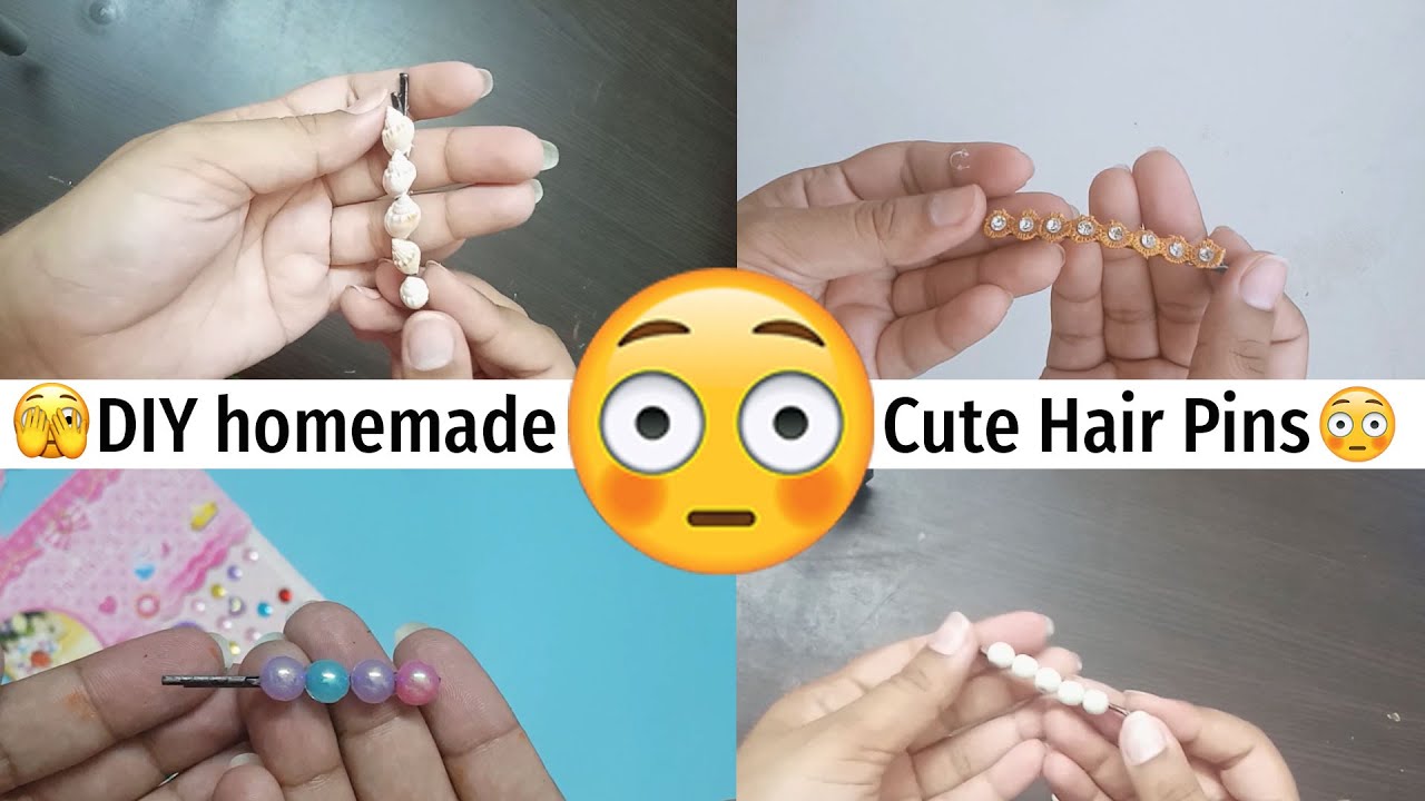 04 Easy DIY - How To Make Cute Hair Pins | How I make Hair pins ...