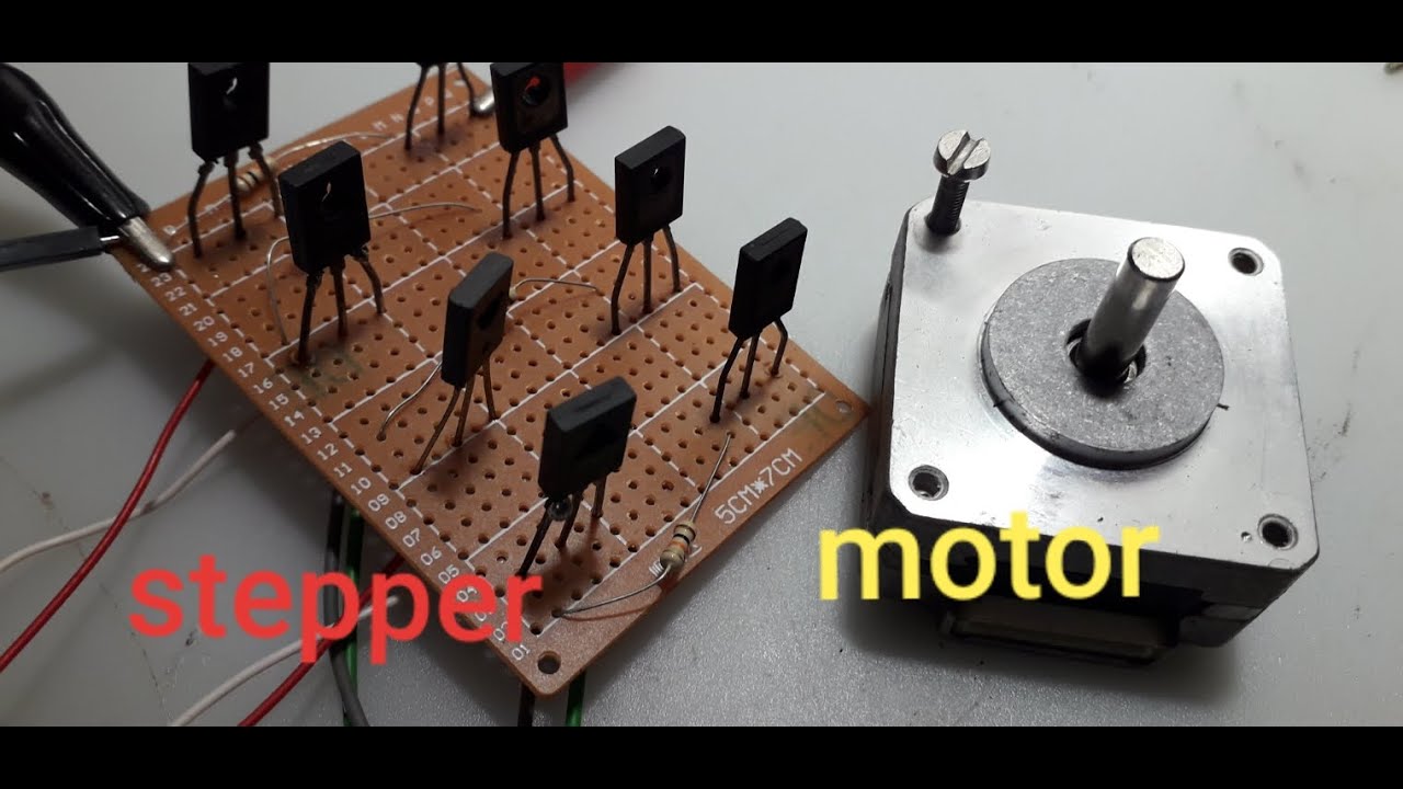 Stepper motor driver using medium power transistors H bridge(stepper ...