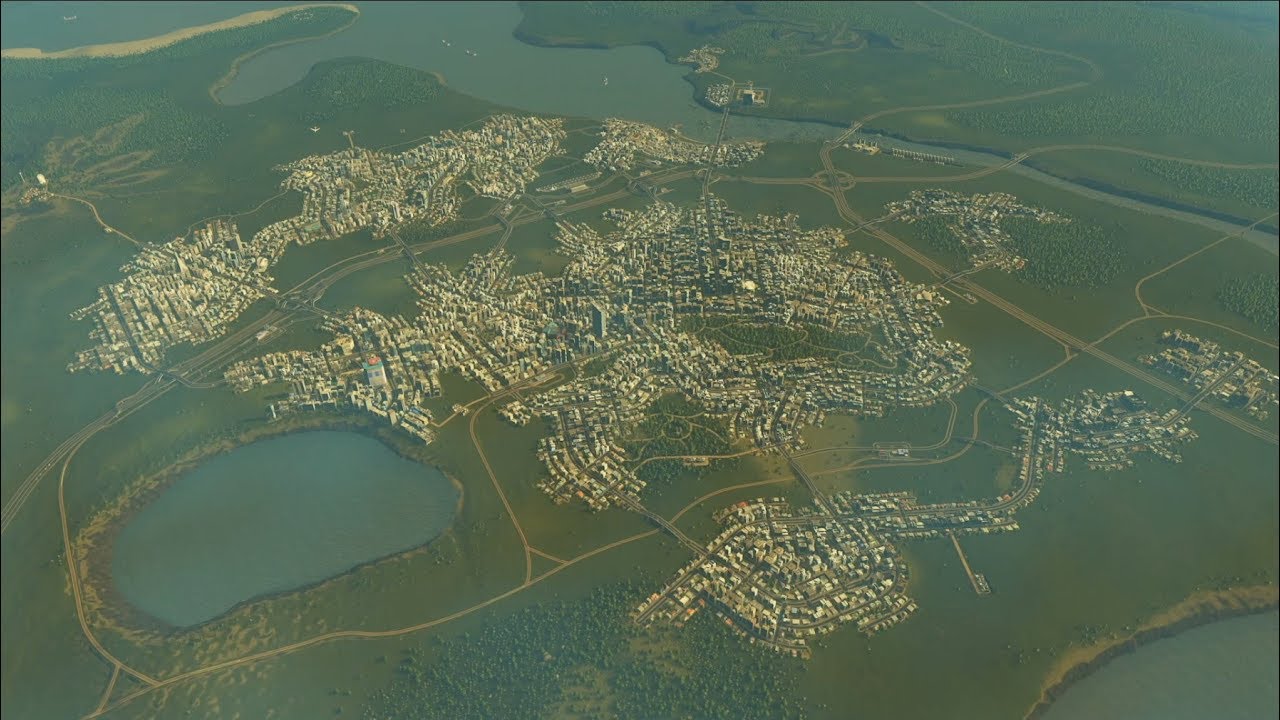 Cities Skylines - Diamond Coast, 시티즈 스카이라인 - 다이아몬드 해안, 13만, 9타일 - YouTube