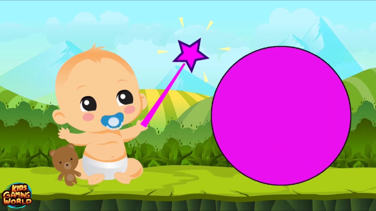 Learning Shapes and Colors Educational Video for Kids - YouTube