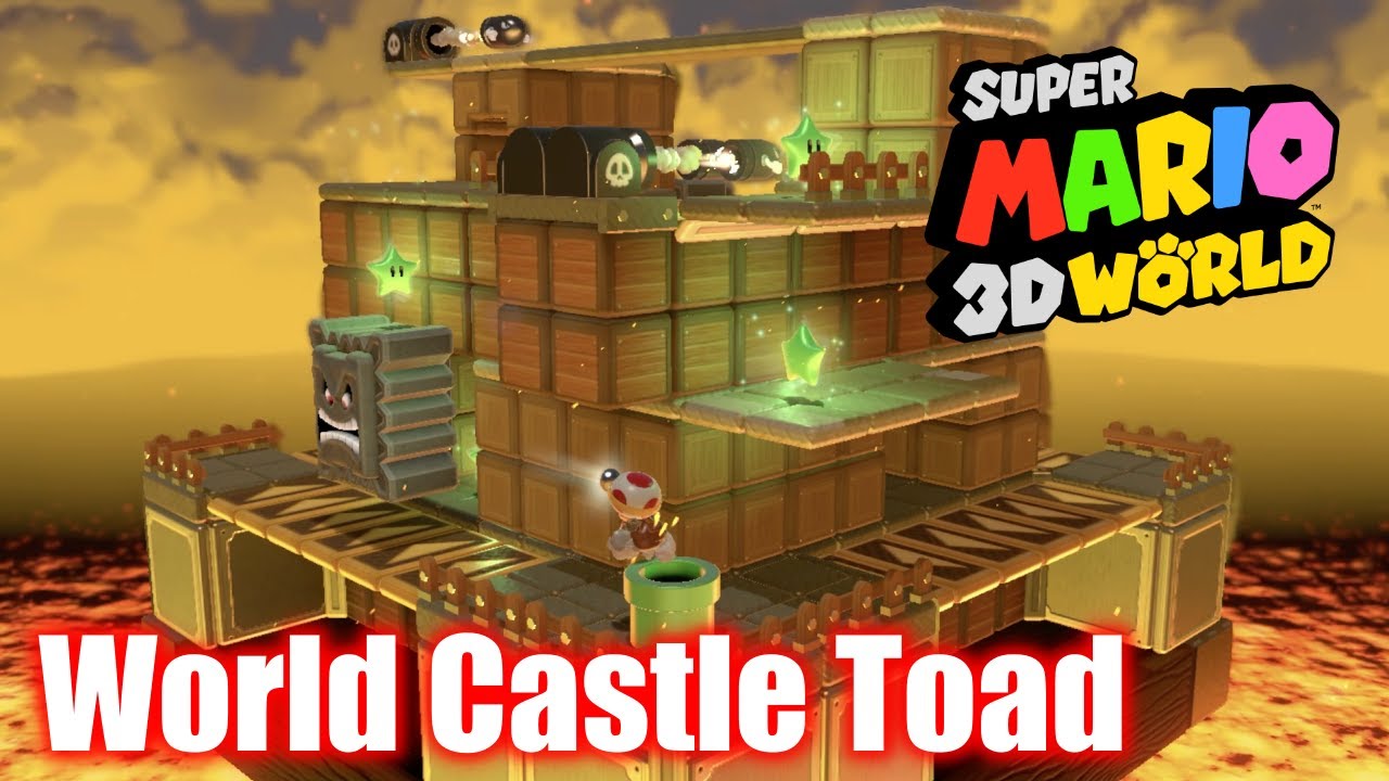Super Mario 3D World - World Castle Captain Toad - Captain Toad Gets ...