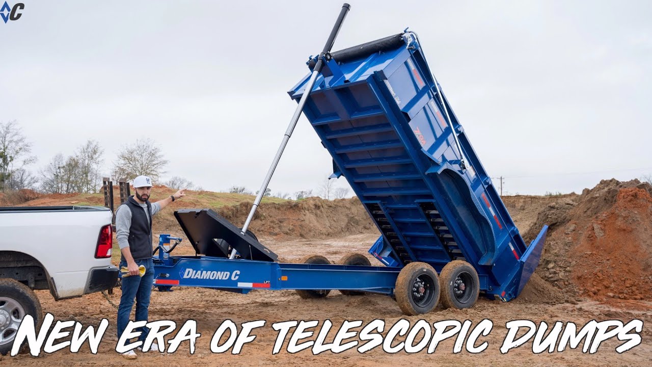 Ultimate Telescopic Dump Trailer!! 🔥 | Diamond C - YouTube