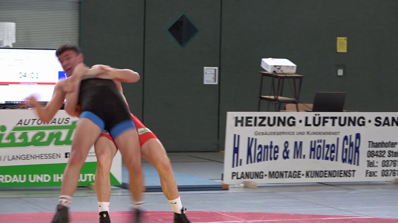 Wrestling / Ringen, LM Sachsen 2023, Junioren, Greco, 72 kg, Schmalfuß ...