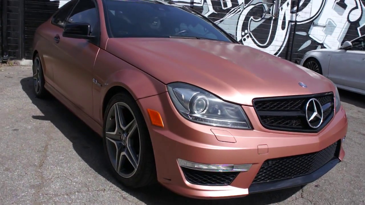 Wrapped Mercedes-Benz C63 AMG Done by Wrap Starz of Memphis - YouTube