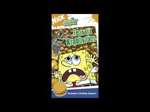 Spongebob Fear Of A Krabby Patty Vhs