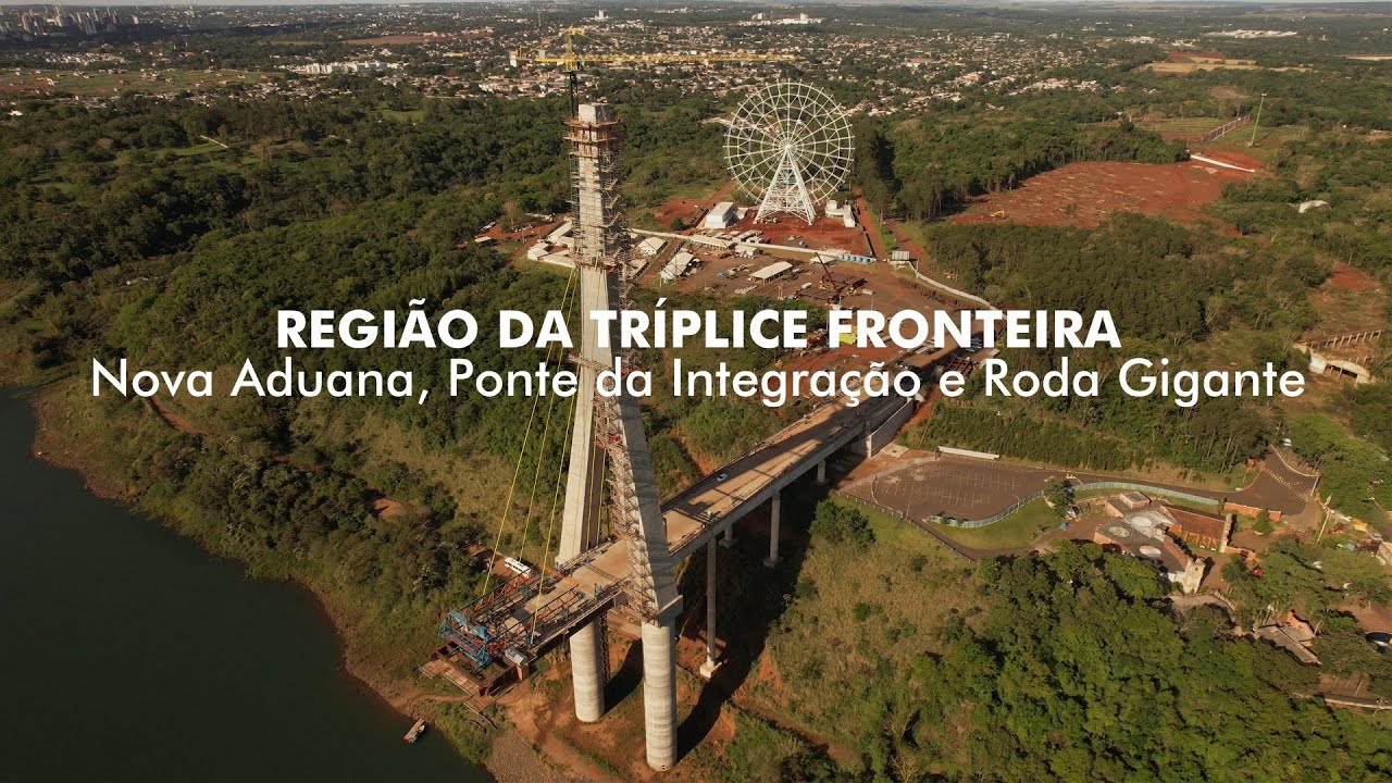 Região da Tríplice Fronteira - Nova aduana brasileira, Ponte da ...