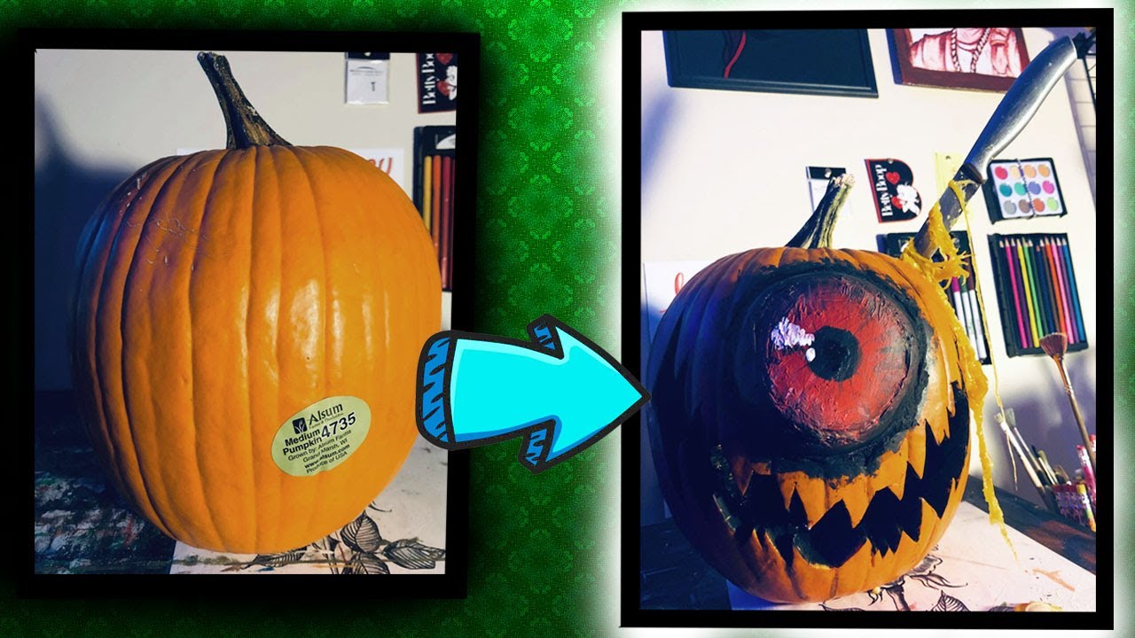 How To Carve A CREEPY Pumpkin For Halloween 🎃👻 - YouTube