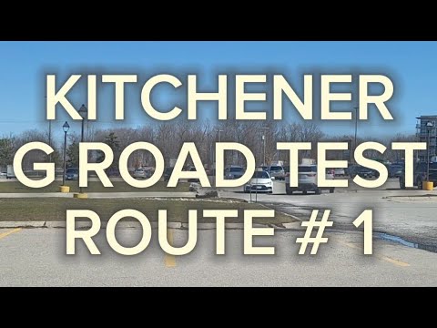 Kitchener G Road Test Route # 1 | Important Tips - YouTube