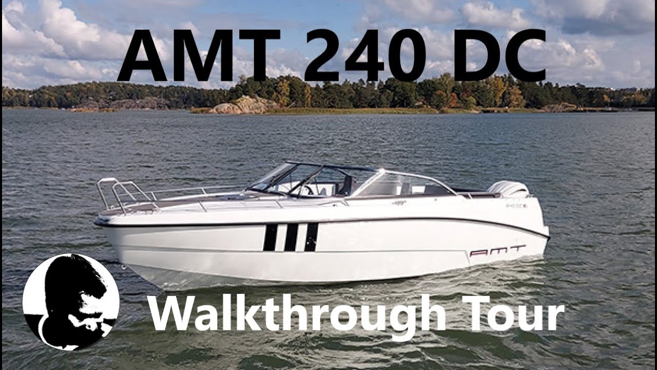 AMT 240 DC Brand New Model 2023 - Boat Walkthrough Video Tour - YouTube