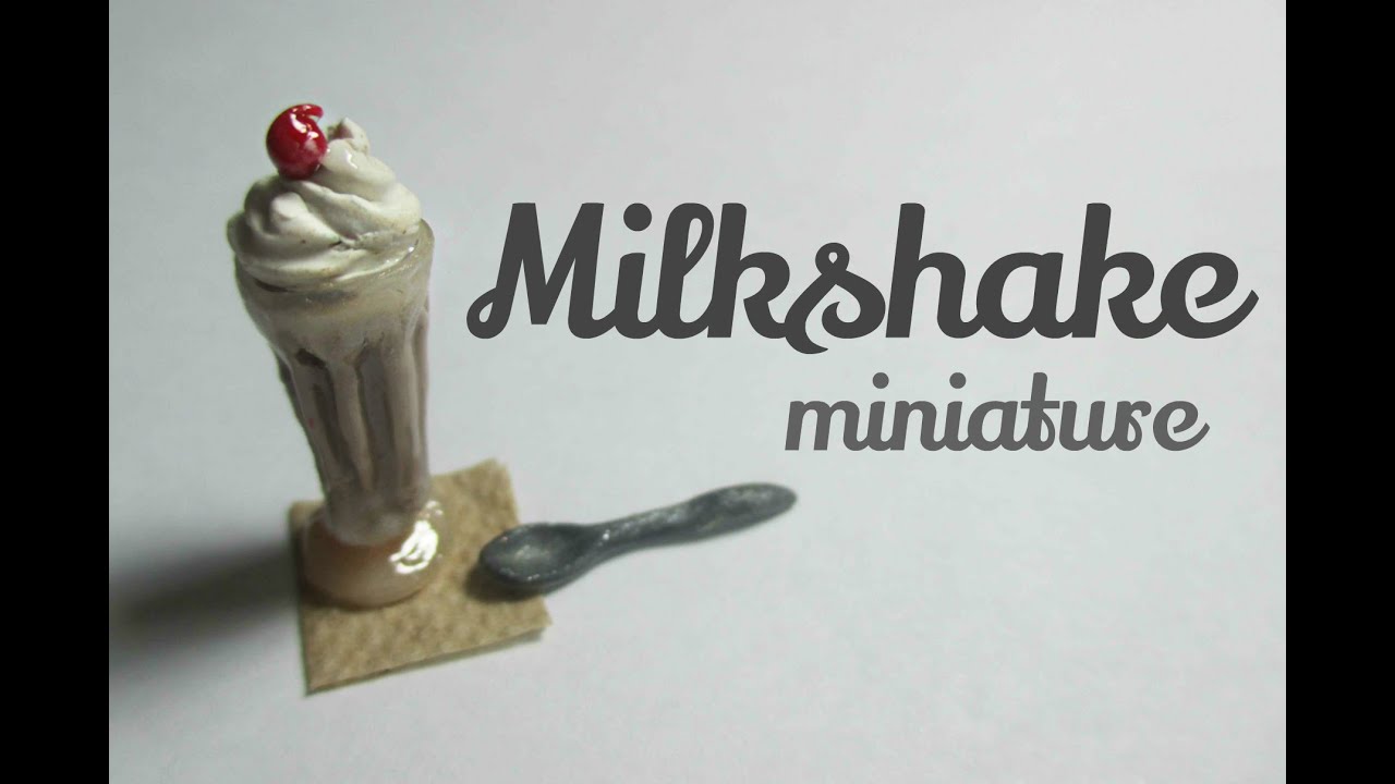 Polymer Clay Milkshake Tutorial - No Glass (Miniature Mondays) - YouTube