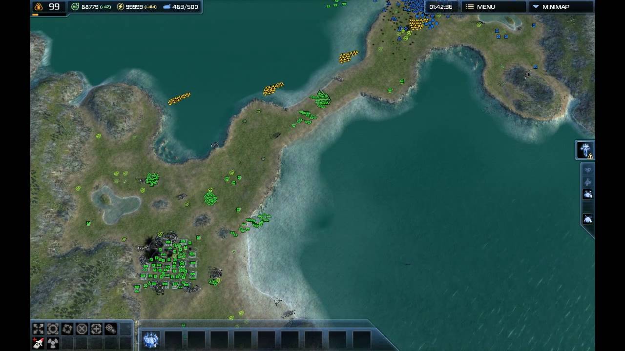 Supreme Commander 2 55 Nukes at once - YouTube