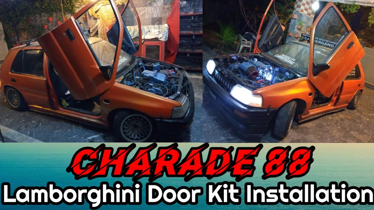 Daihatsu Charade 88 Modified & lamborghini Door Kit Installation - YouTube