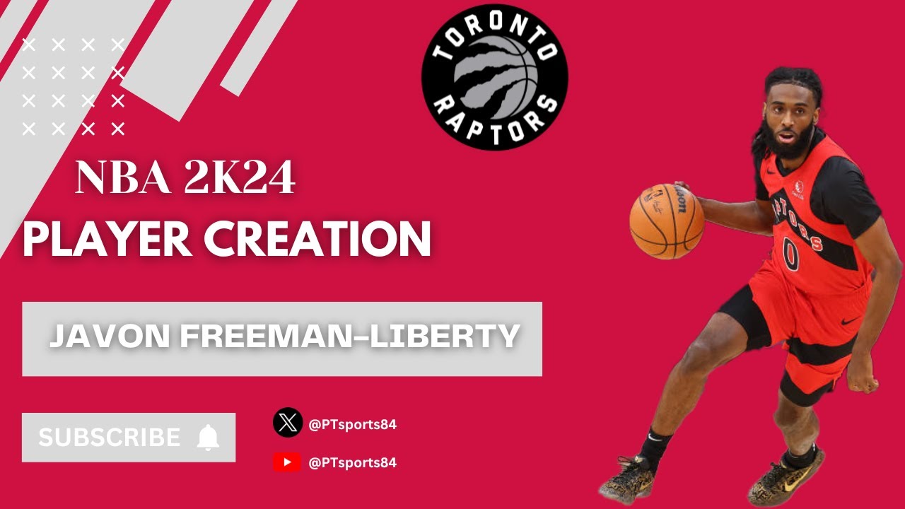 Javon Freeman Liberty - Toronto Raptors - #nba2k24 Player Face Creation ...