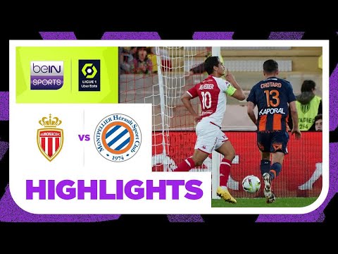Monaco v Montpellier | Ligue 1 23/24 | Match Highlights