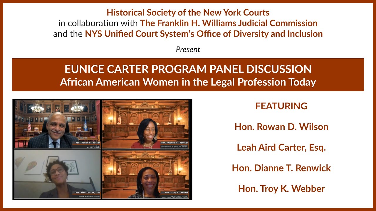 African American Women in the Legal Profession Today — Panel Discussion ...