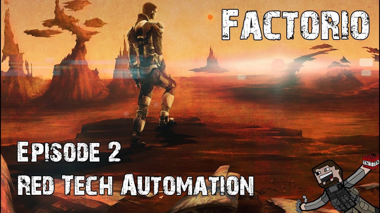 Factorio! - Episode 2 - Red Tech Automation (Live Stream) - YouTube