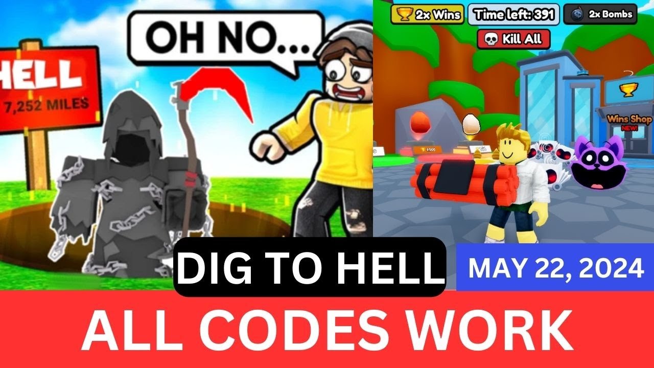 *All CODES WORK* DIG TO HELL ROBLOX, May 22, 2024 - YouTube