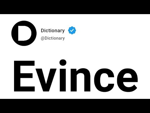 Evince Meaning In English - YouTube