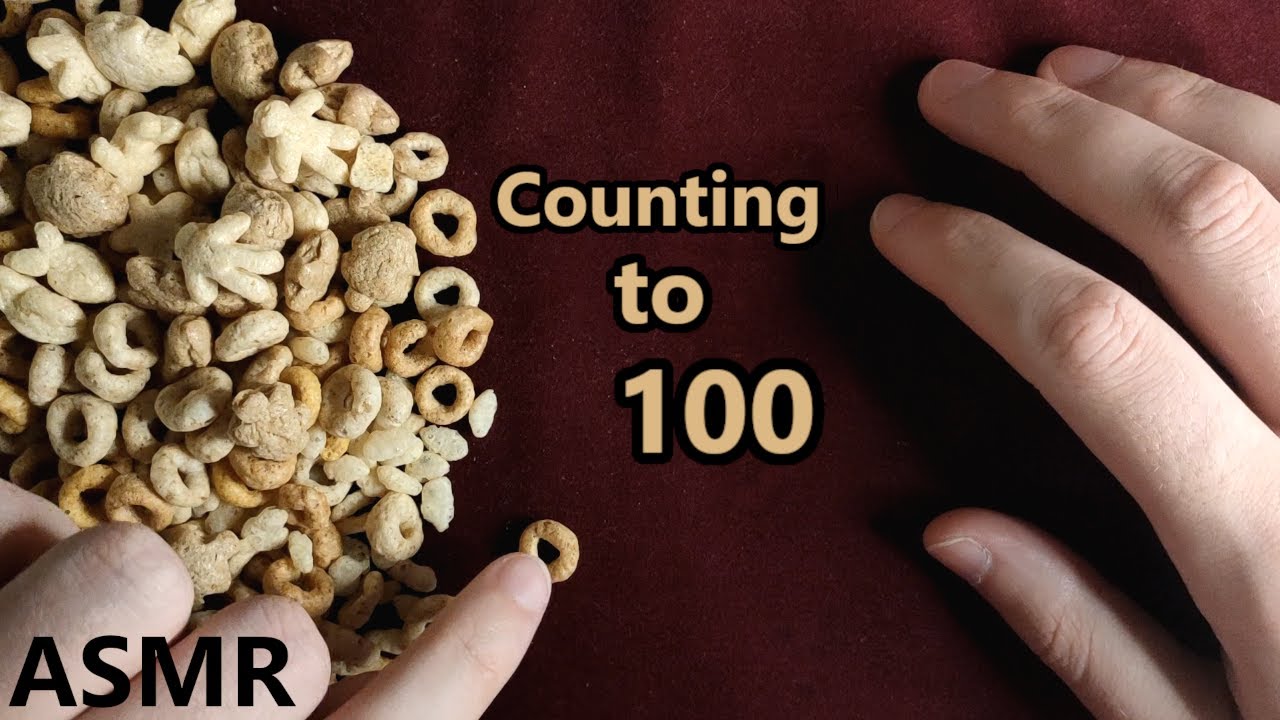 [ASMR] 100 Sub Special! Counting to 100 & Sorting Cereal (close binaural male whispers) - YouTube